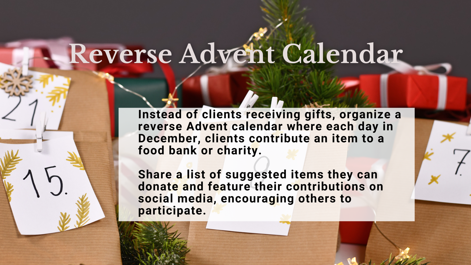 Day #9 - Reverse Advent Calendar for Charity - Bild a Better Business ...